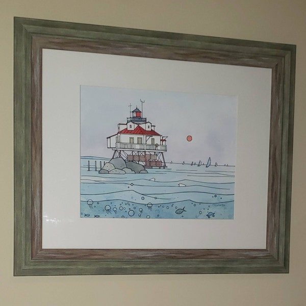 Thomas Point Lighthouse Chesapeake Bay Annapolis Lighthouse Coastal ...