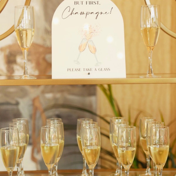 But First, Champagne Acrylic Sign | but First, Champagne Sign | but ...