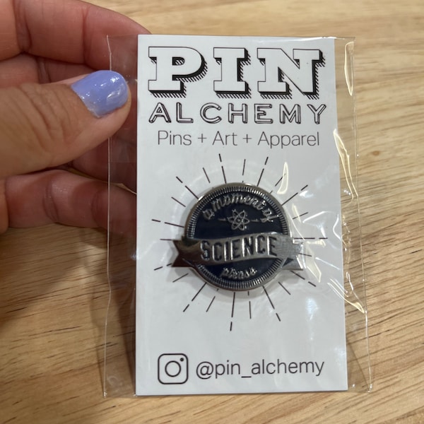 Science Enamel Pin a Moment of Science Please | Lapel Pin | Funny Hat ...