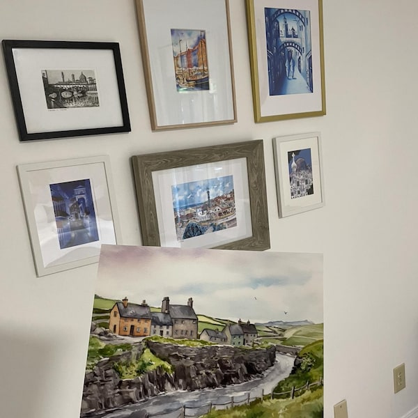 Doolin Painting County Clare Wall Art Irish Village Print Ireland ...