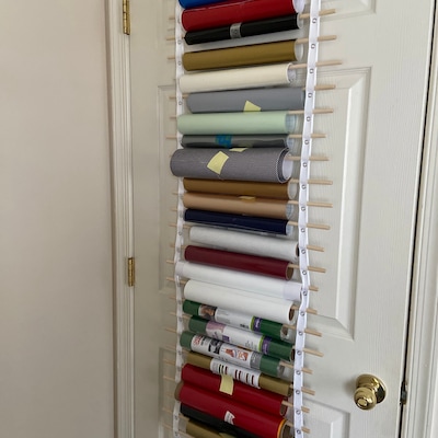 Vinyl Roll Holder, 25 Rolls, Vinyl Roll Storage, Vinyl Roll Organizer ...