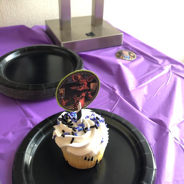 Five Nights at Freddy's Cupcake Toppers - FNAF Birthday Party - 5 ...