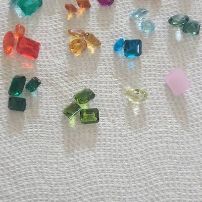 Bulk Semi Precious Faceted Gemstones Wholesale Lot, Mixed Loose ...