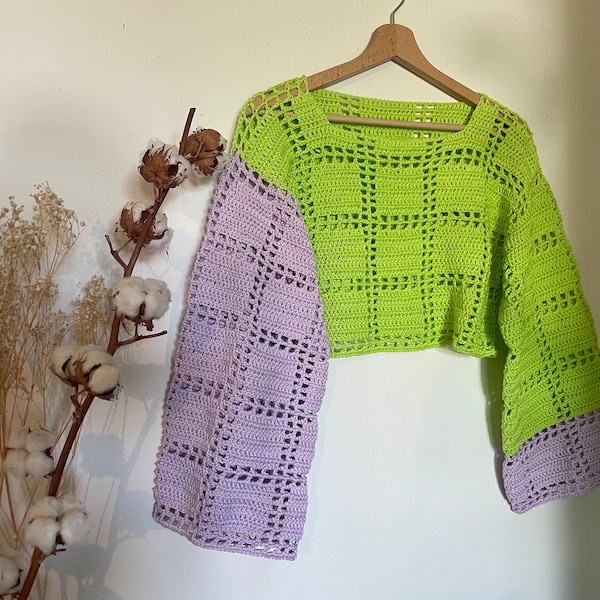 Aspen Sweater Filet Crochet Pattern - Etsy