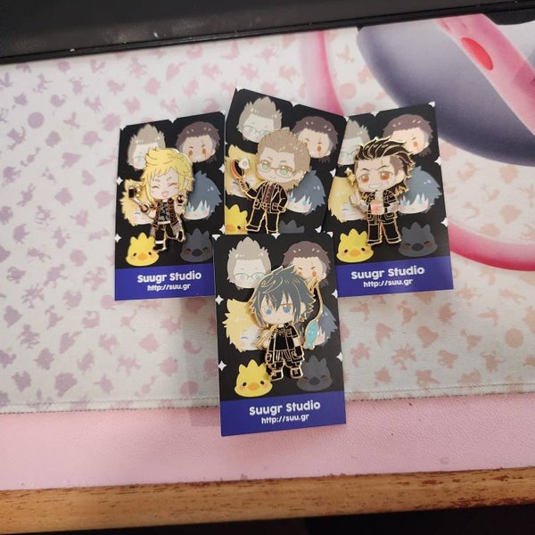 FF15 Noctis Prompto Ignis Gladiolus Hard Enamel Pin - Etsy