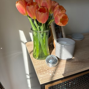 2 Gold Tabletop Disco Ball Small Disco Ball, Table Centerpiece, Disco ...