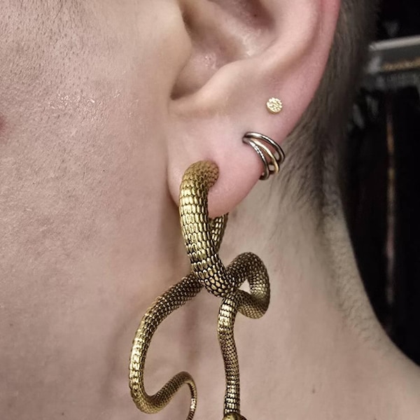 Swirl Ear Gauge With Pattern Gauge & Plug Earrings Saddle Plug Gauges for Stretched Ears Spiral ...