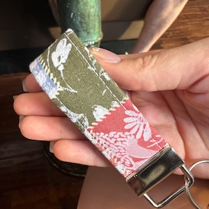 Patchwork Keychain Wristlet - Etsy