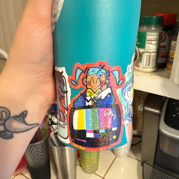 Restocked** HATSUNE MIKU - STATIC Holographic Stickers - Etsy