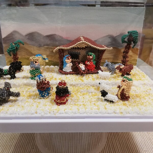 Bead Pattern: Christmas Nativity - Part 2 - Donkey and Cow - Etsy