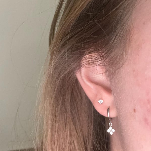 Everyday Silver Earring Set Sterling Silver Ear Stack Set for Multiple ...