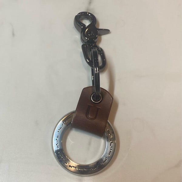Unique Custom Morse Code Leather Keychain - Handcrafted in USA - Etsy