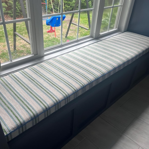 Custom Bay Window Seat Cushion,indoor Cushion,cotton Window Seat ...
