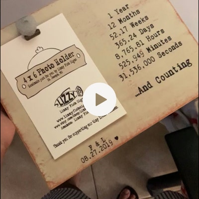 1st Year and Counting Picture Frame, Personalized Photo Holder, One ...