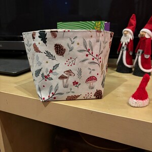 Small Handmade Fabric Storage Basket - Etsy