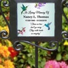 Personalized Hummingbird Memorial Garden Stake Angels Appear ...