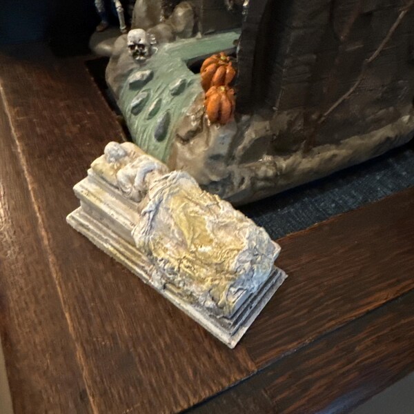 Miniature Distressed Tombstone Lying Girl Crypt - Etsy