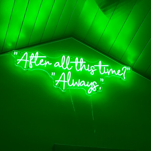 After All This Time Always Neon Sign: Home Decor, Bedroom Wall Art - Etsy