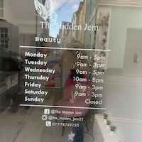 OPENING HOURS With Custom Business Logo | Shop Owner Open Closed ...