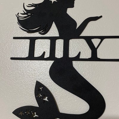 Mermaid Sign, Custom Mermaid, Personalized Girl Gift, Gift for Daughter ...