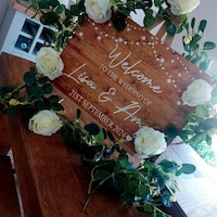 Rustic Wedding Welcome Sign - Etsy UK