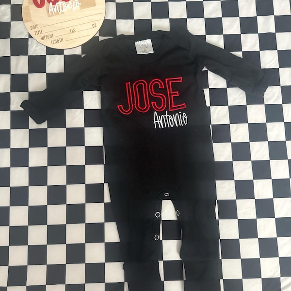 Baby Announcement Sign W/ Checker Board Design, Birth Announcement ...