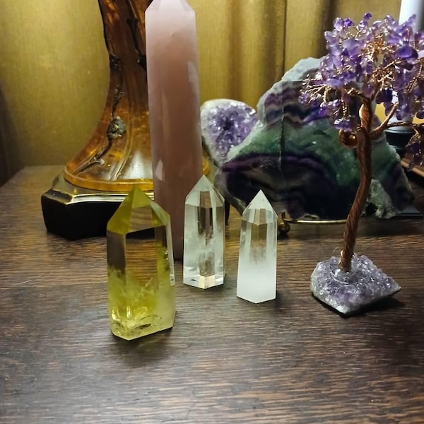 Citrine Tower - Citrine Towers Obelisk Points - Raw Citrine Point Tower ...