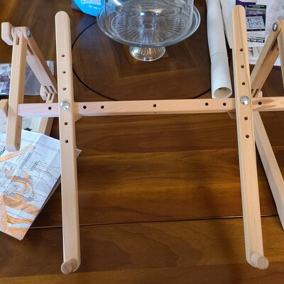 Needlework Table and Lap Hands-free Stand Made of Organic Beech Wood ...
