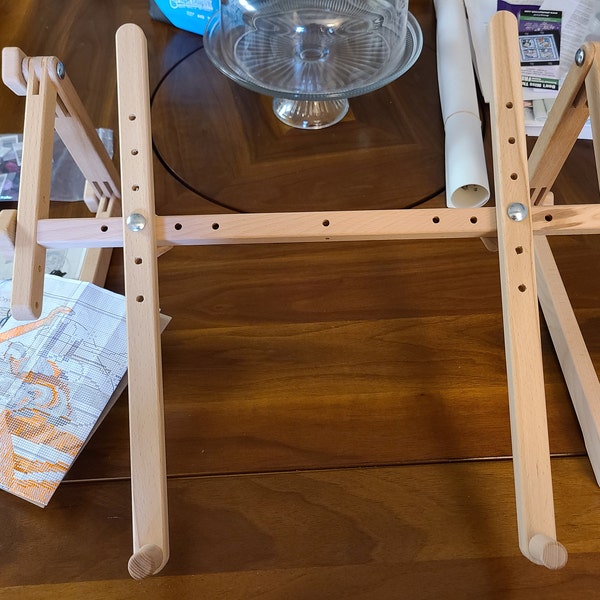 Needlework Table and Lap Hands-free Stand Made of Organic Beech Wood ...