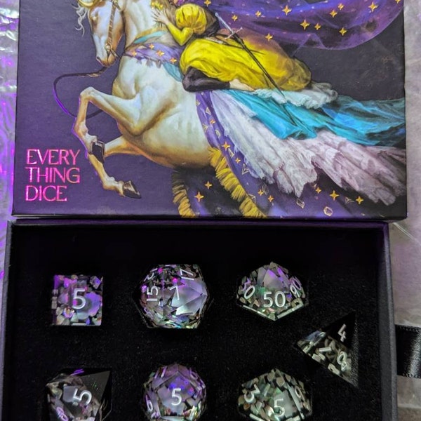 Siren Scales - Handmade Resin Sharp Edge Dnd Dice Set for Dnd, D&D ...