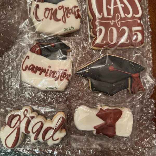 12 Graduation Sugar Cookies, Graduation Cookies, Graduation, Class of ...