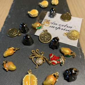 18KGold Filled Magic Eye Enamel Connector Gold Magic Eye | Etsy