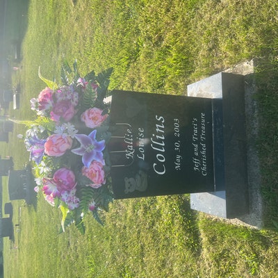 Blue Roses Cemetery Saddle Spring Cemetery Flowers - Etsy