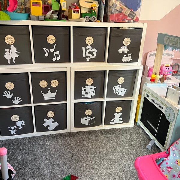 Toy Storage Decals | Toy Box Labels | Self-adhesive Personalised Decals ...