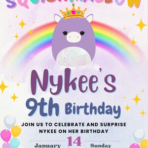 Editable Squishmallow Adoption Certificate, Adopt a Squish Printable ...