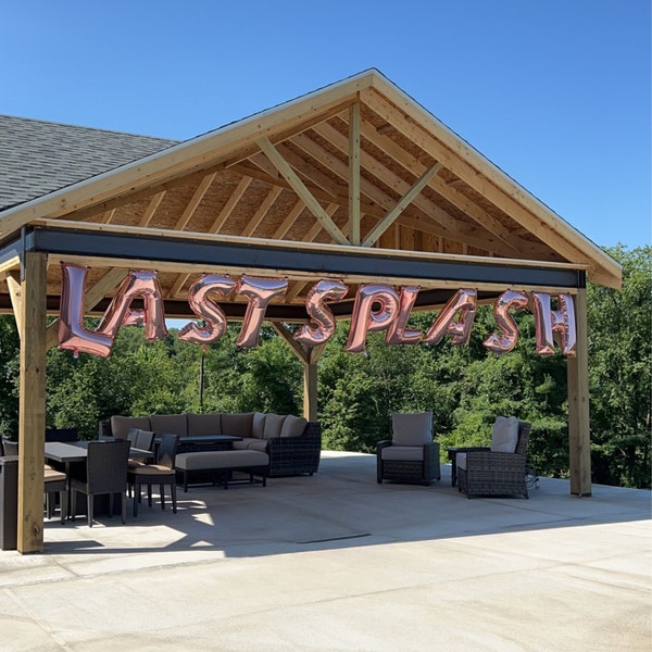 Last Splash Balloon Banner - Bachelorette Party Decor - Last Splash ...