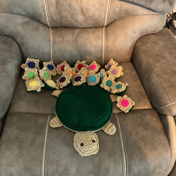 The ORIGINAL Turtle Memory Game *PATTERN* English Pdf ORIGINAL Stitched ...