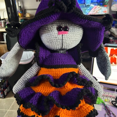 SET of 5 PATTERNS. Amigurumi Crochet Pattern Bunny in Clothes Set ...