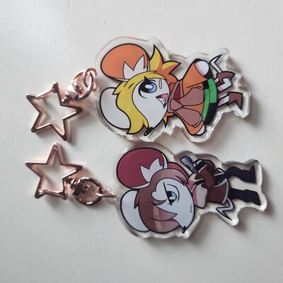 RE4 Leon S Kennedy and Ashley Graham Double Sided 2.5/6.3cm Acrylic ...