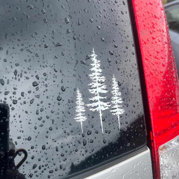 Fir Trees Vinyl Decal - Vinyl Sticker, Car Window Decal, Yeti Cup Decal ...