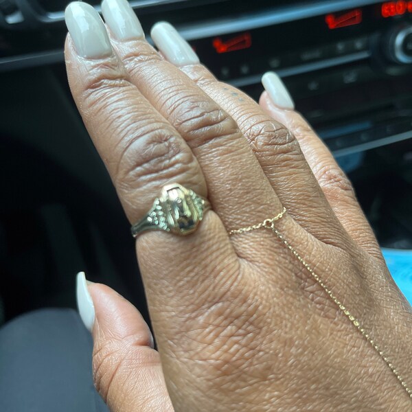 1965 Class Ring 10k Gold Ripon High School m P Initials Size 6.75 / N ...