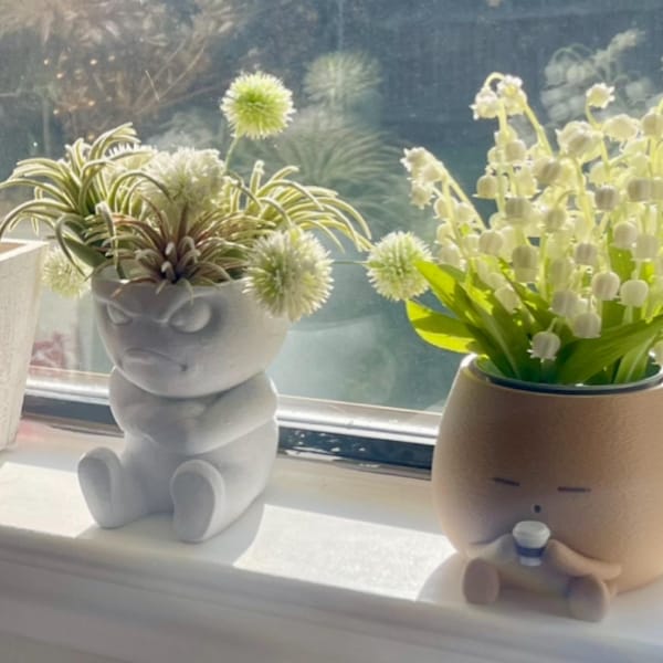 Hanging Black Duck Planter Cute Animal Plant Pots 3D Printed Ugly ...