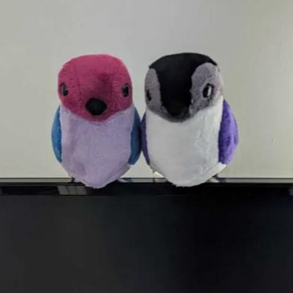 Asexual/demisexual Pride Plush Bird - Etsy