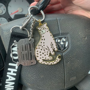 Gold Leaf Keychain Plant Charm Metal Keyring New Home | Etsy