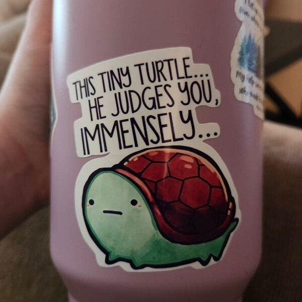 Funny Cool Cartoon Vinyl Sticker Laptop Sticker, Water Bottle Sticker ...