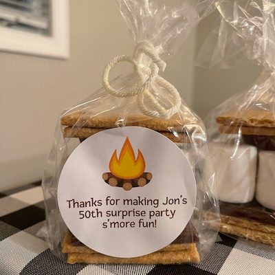 Camping S'mores Stickers, S'more Fun, Camping Theme, First Birthday ...