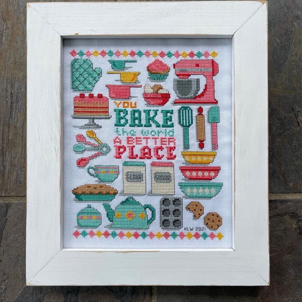 Modern Cross Stitch - Baking Cross Stitch Pattern by Tiny Modernist - Etsy