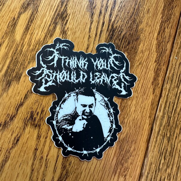 I Think You Should Leave Metal Crop Hoodie | ITYSL | Tim Robinson - Etsy