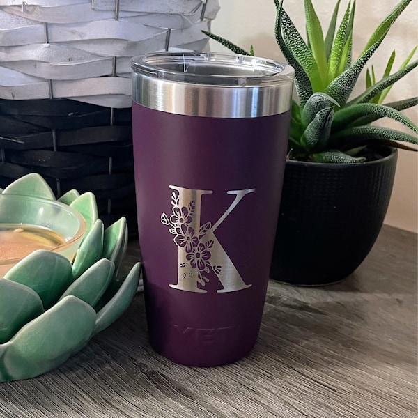 Flower Letter K. Floral Letter SVG PNG, JPEG, Eps, Ai, Pdf and Dxf. Monogram Font. Instant ...