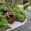 UK Rustic Garden Double Banded Sphere, Decoration Orb, Globe, Ball ...